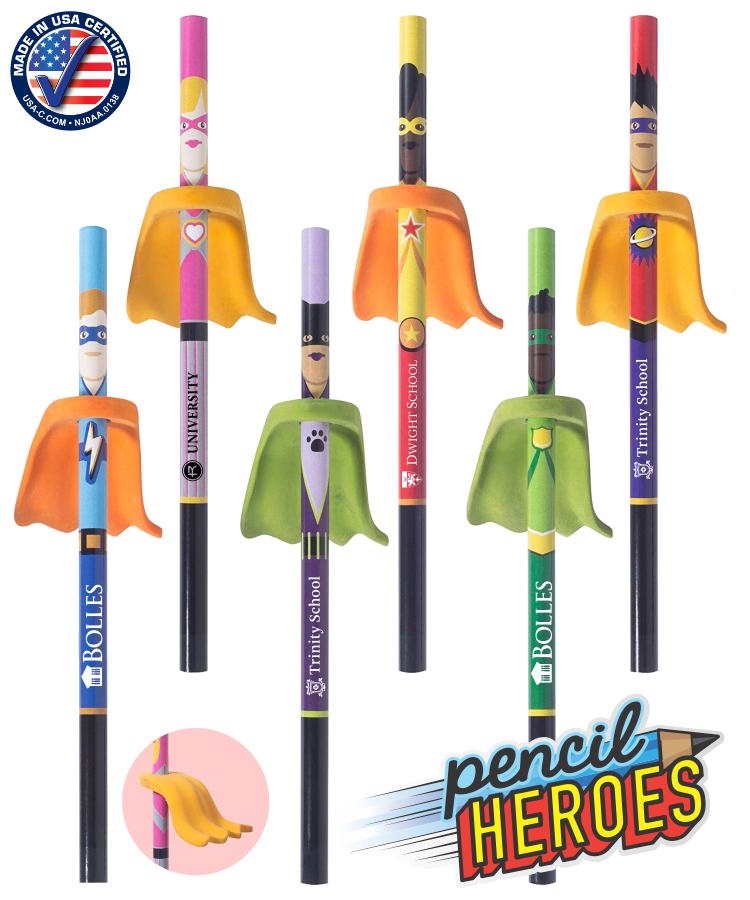 Item # 639 - Union Printed - USA Made - Pencil Heroes - Superhero ...