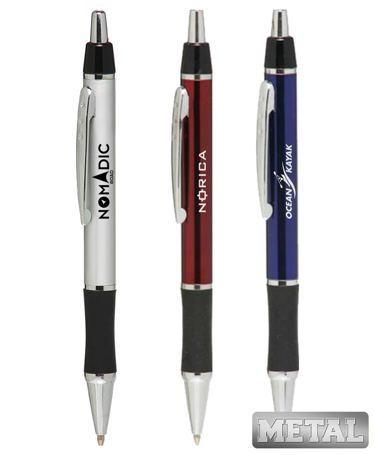 Item # 1711 - Union Printed - Festoon - Metal Click Pen with Black ...